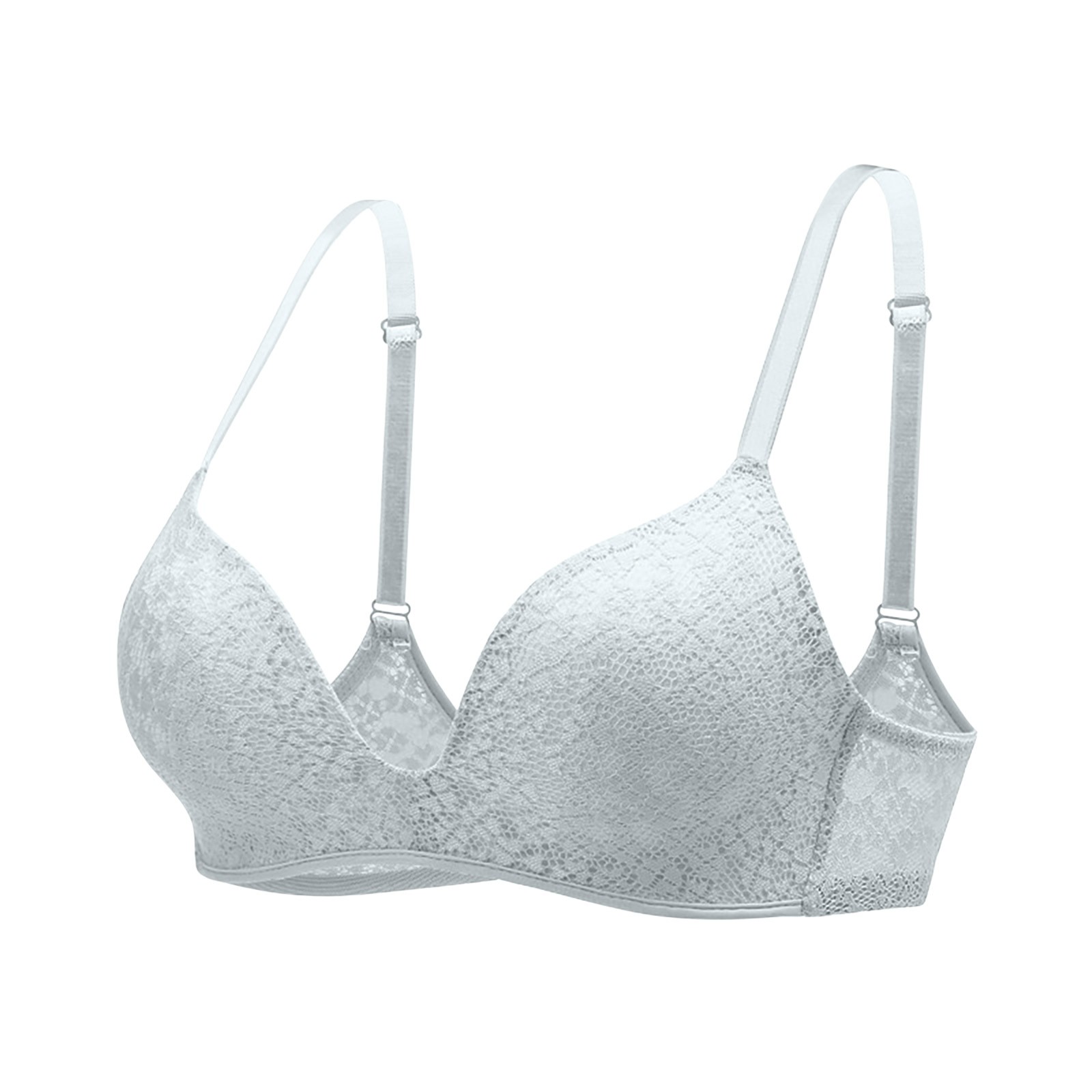 QIPOPIQ Clearance Floral Lace Underwire Bra Women's Sexy Steel Free Bra ...