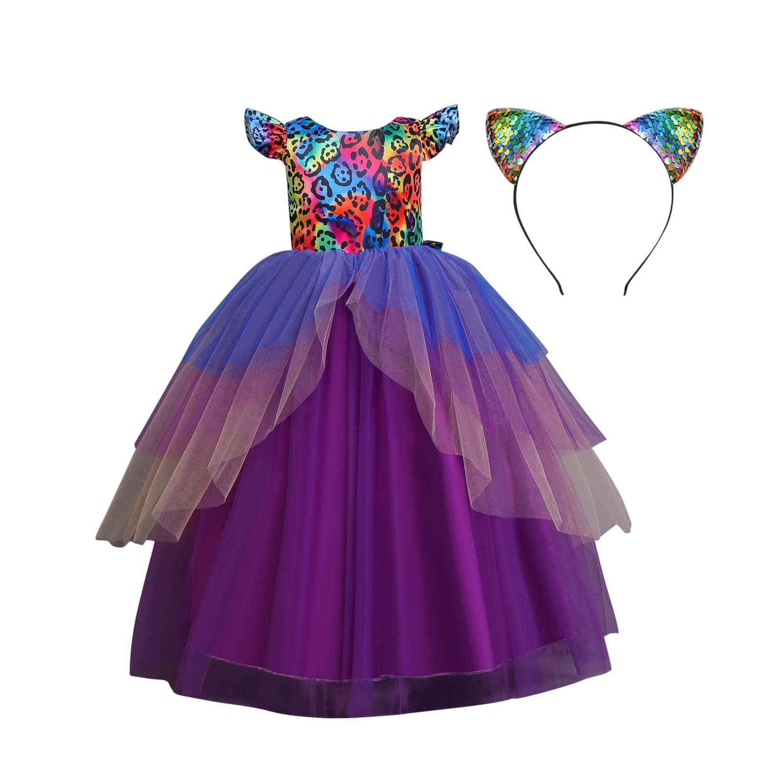 QIPOPIQ Clearance Girls Dresses Children Baby Girls Middle-aged ...