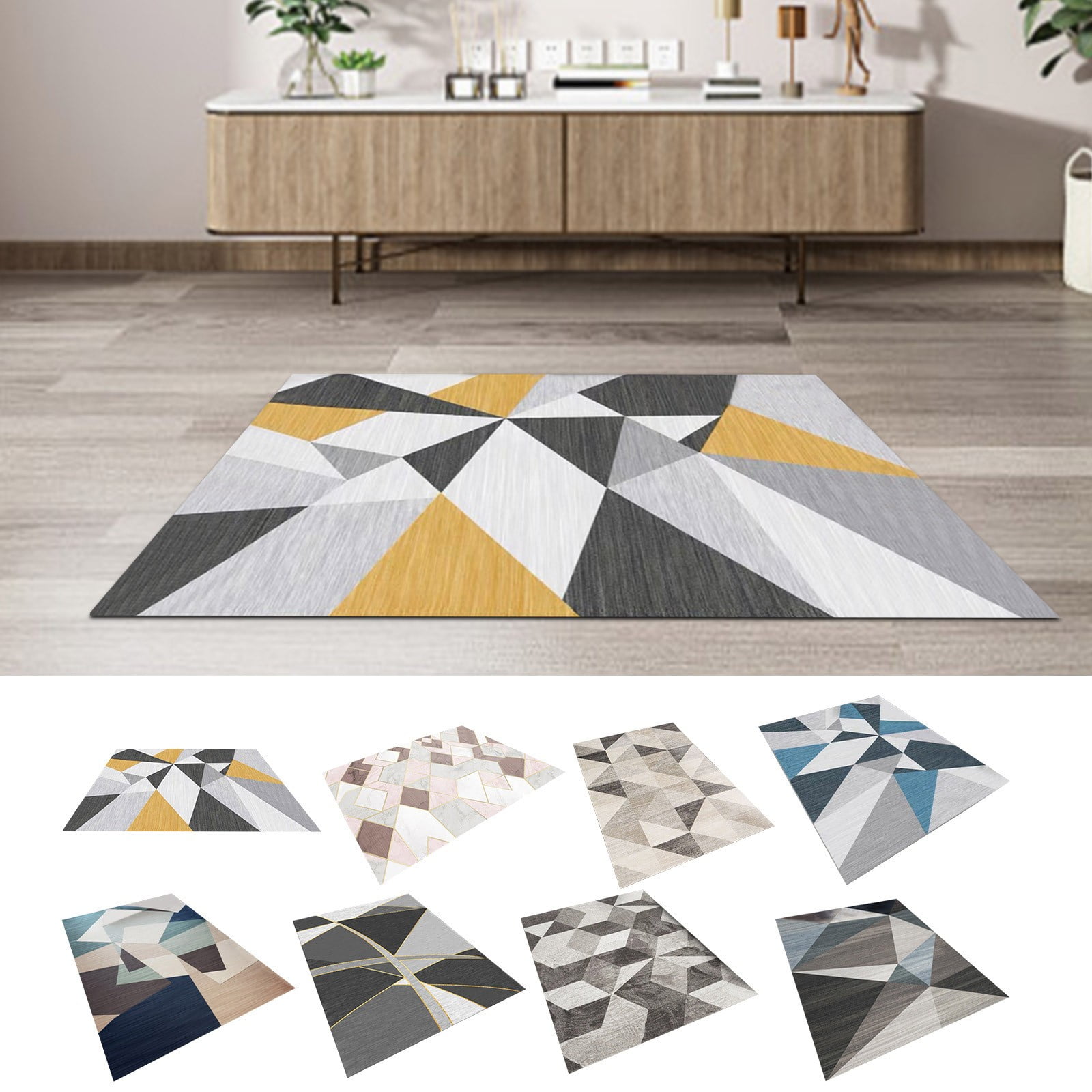 QIPOPIQ Clearance Rugs, Living Room Scandinavian Minimalist Carpet ...