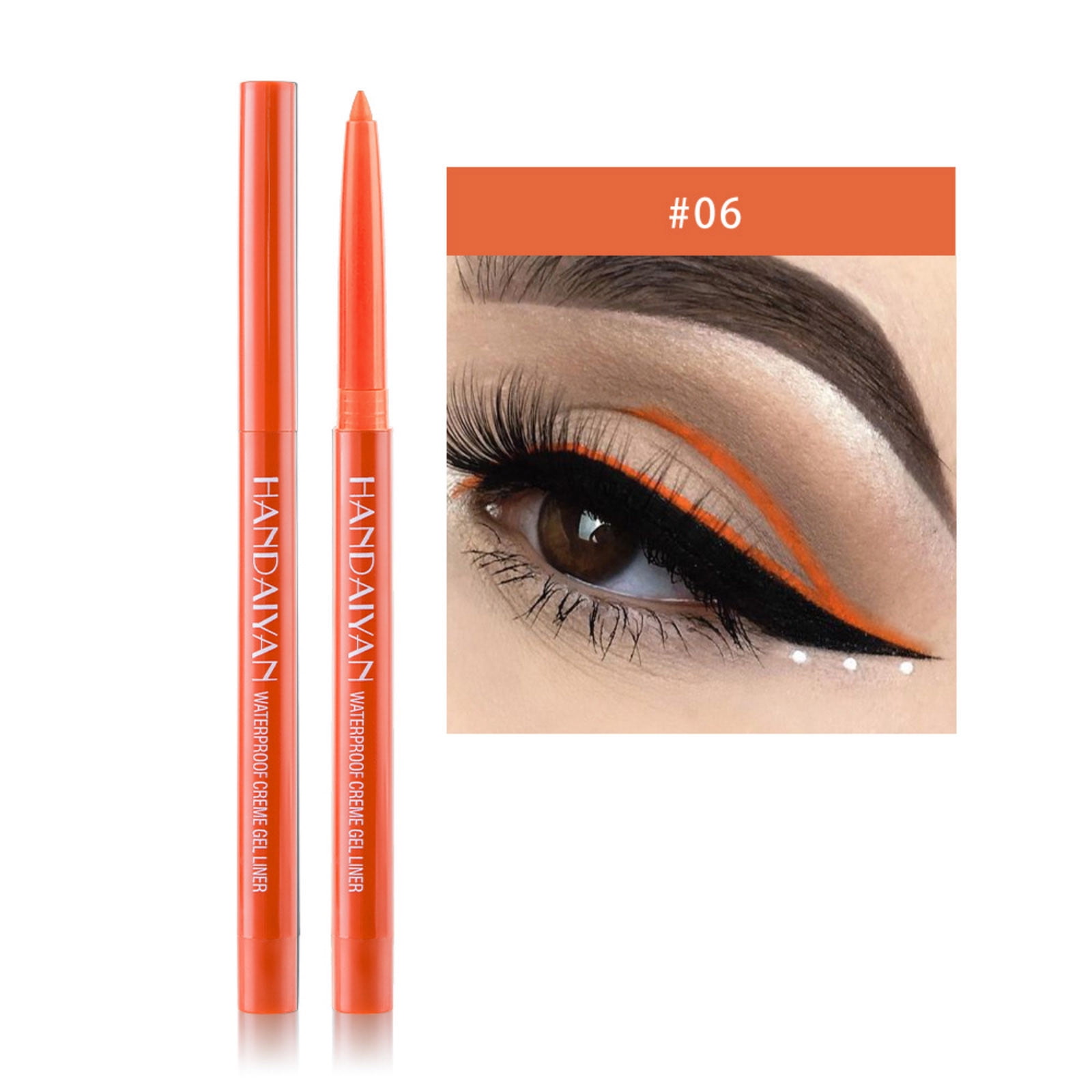 QIPOPIQ Eyeliner Eye Liner Pencil Set 20 Colors Natural Matte Long ...