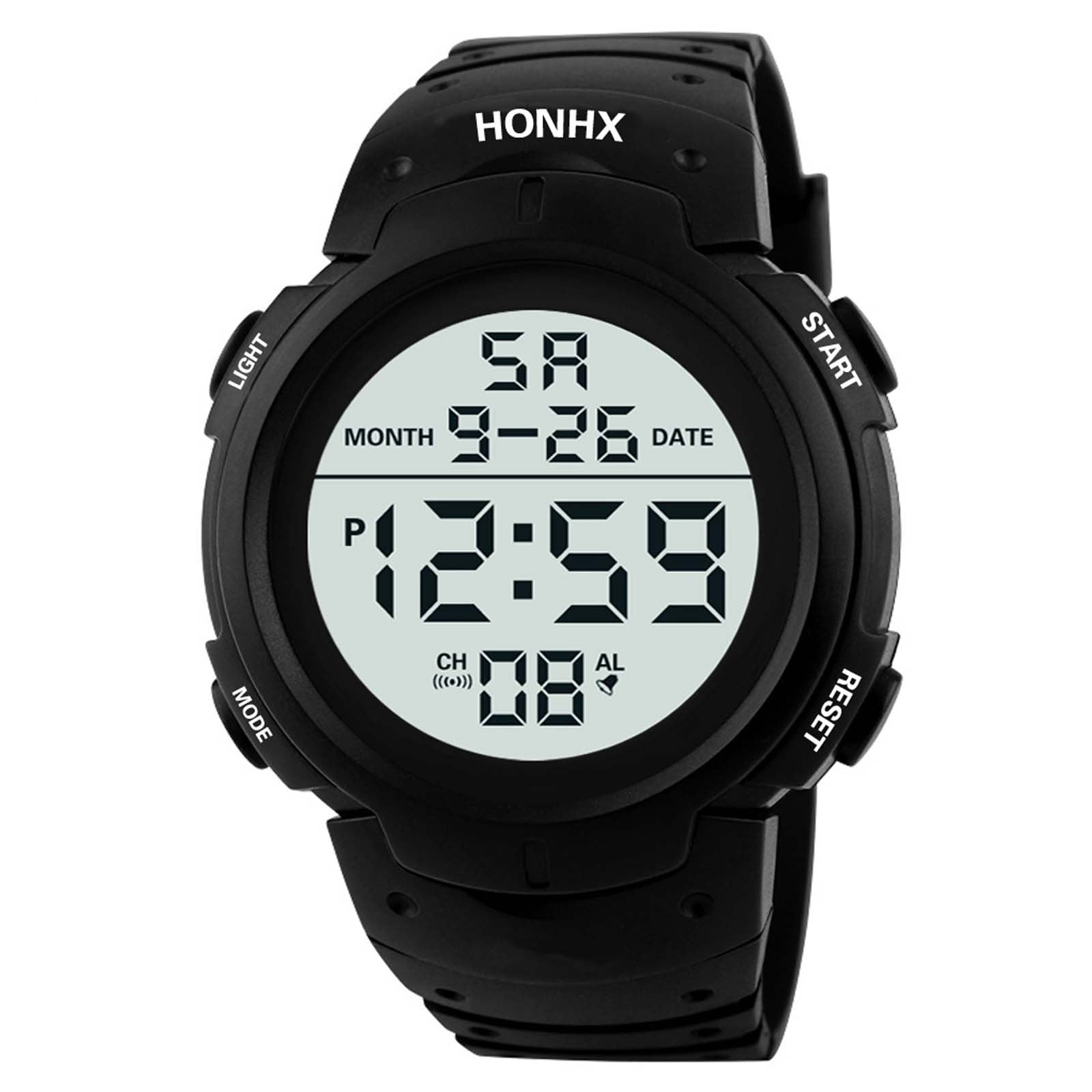 QIPOPIQ Men's Digital Sports Watch HONHX Luxury Mens Digital LED Watch ...