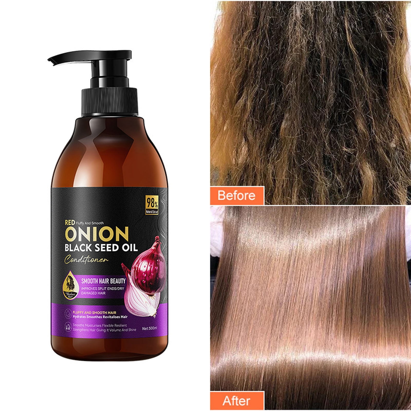 QIPOPIQ Skin Science Red Onion Black Seed Oil Conditioner - Walmart.com