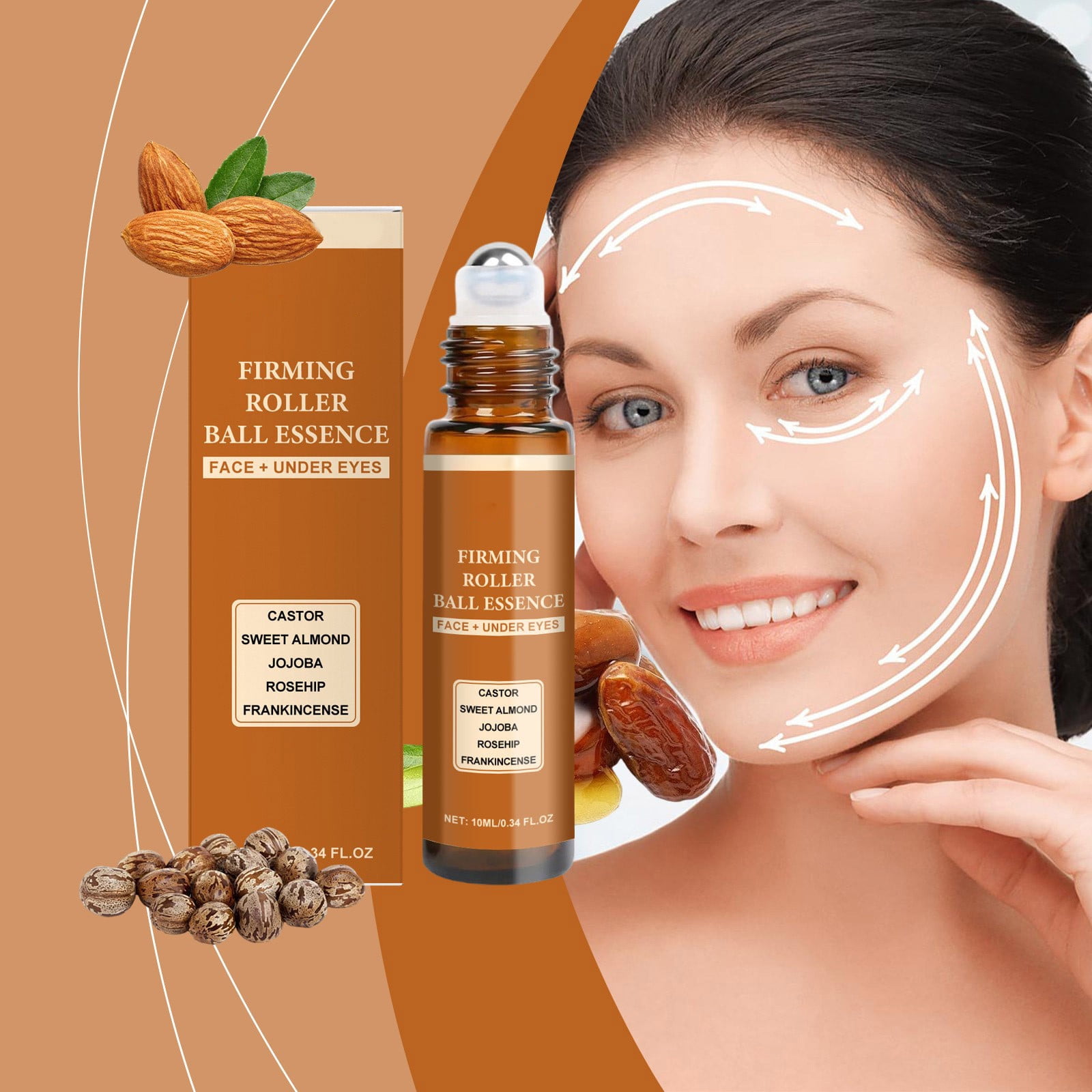 QIPOPIQ Youth Elixir - Roll On Facial Serum For Under Eyes and Face ...