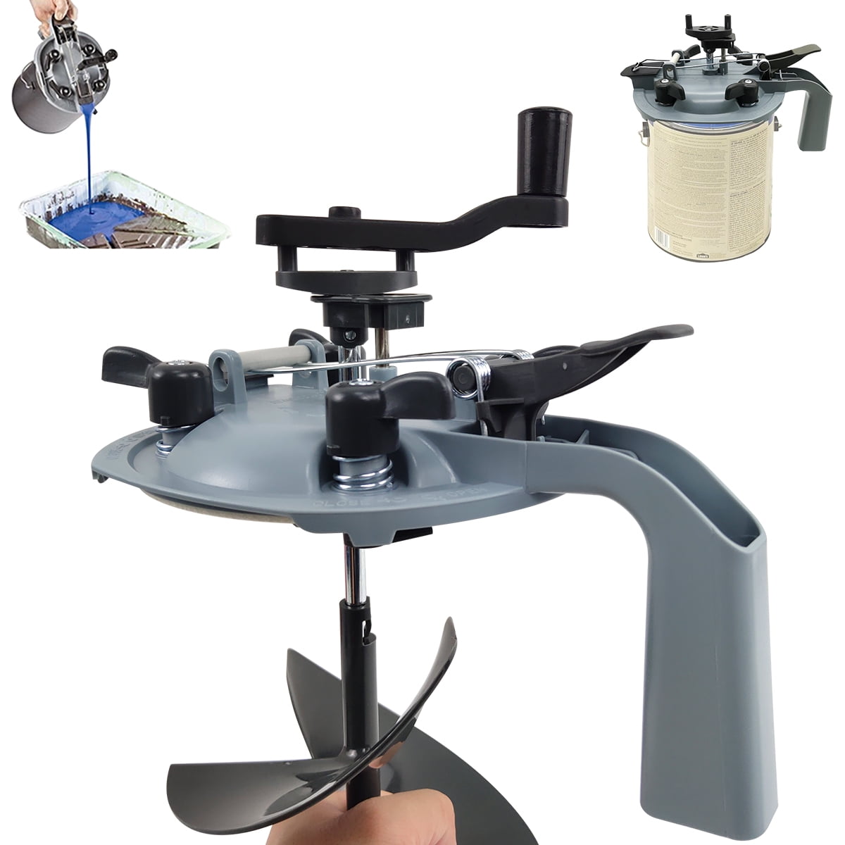 Qipuneky 4L Mixing Mate Paint Lid, Universal Dispenser, Stirring and ...