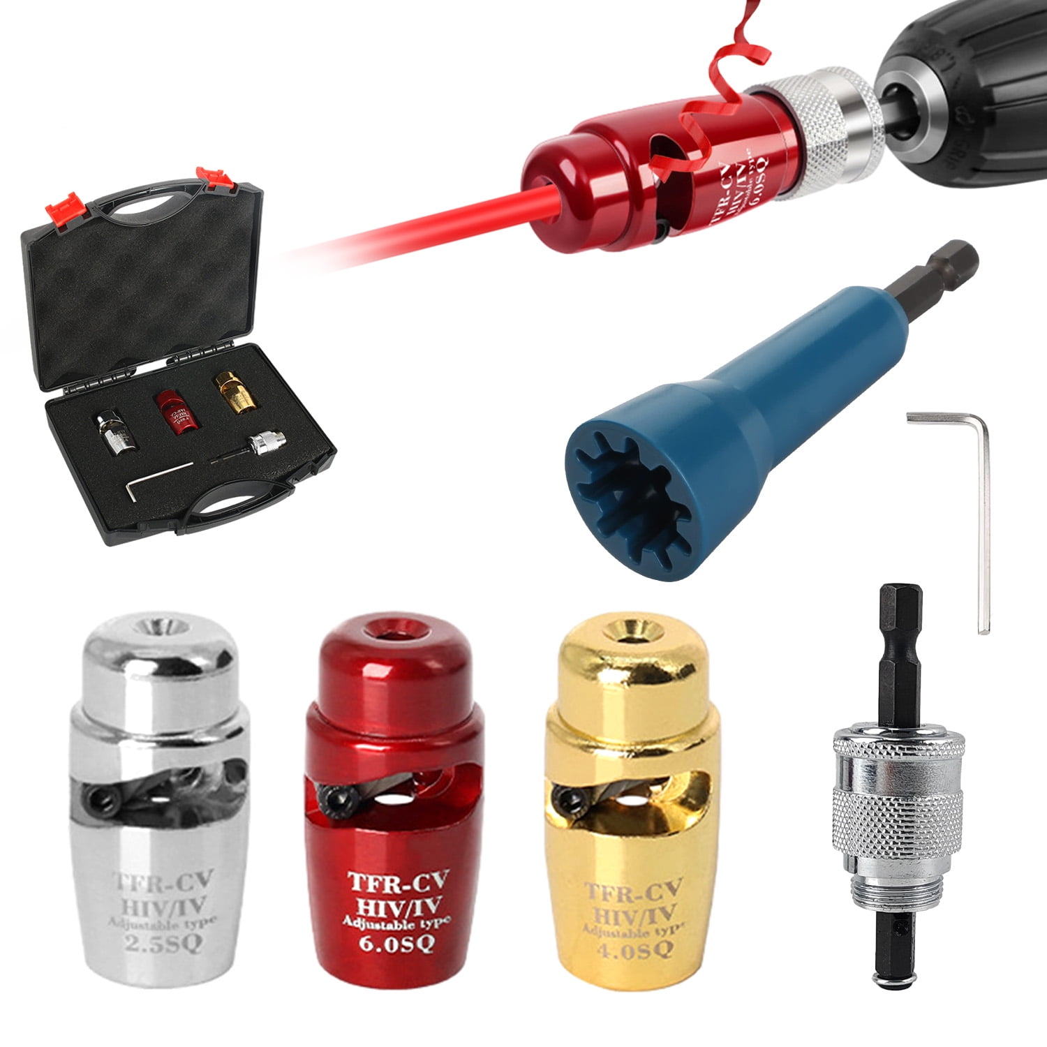 QIPUNEKY Wire Stripping and Twisting Tool, Electric Wire Stripper ...