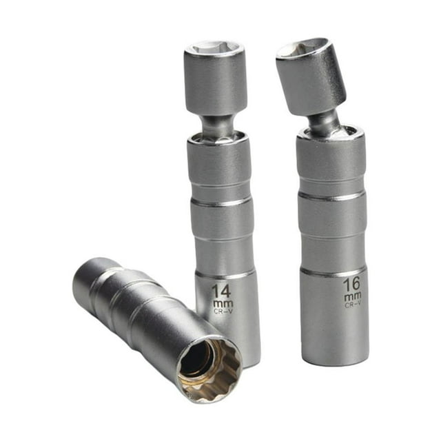 QISF 14MM & 16MM Thin Wall Magnetic Swivel Spark Plug Socket - Swivel ...