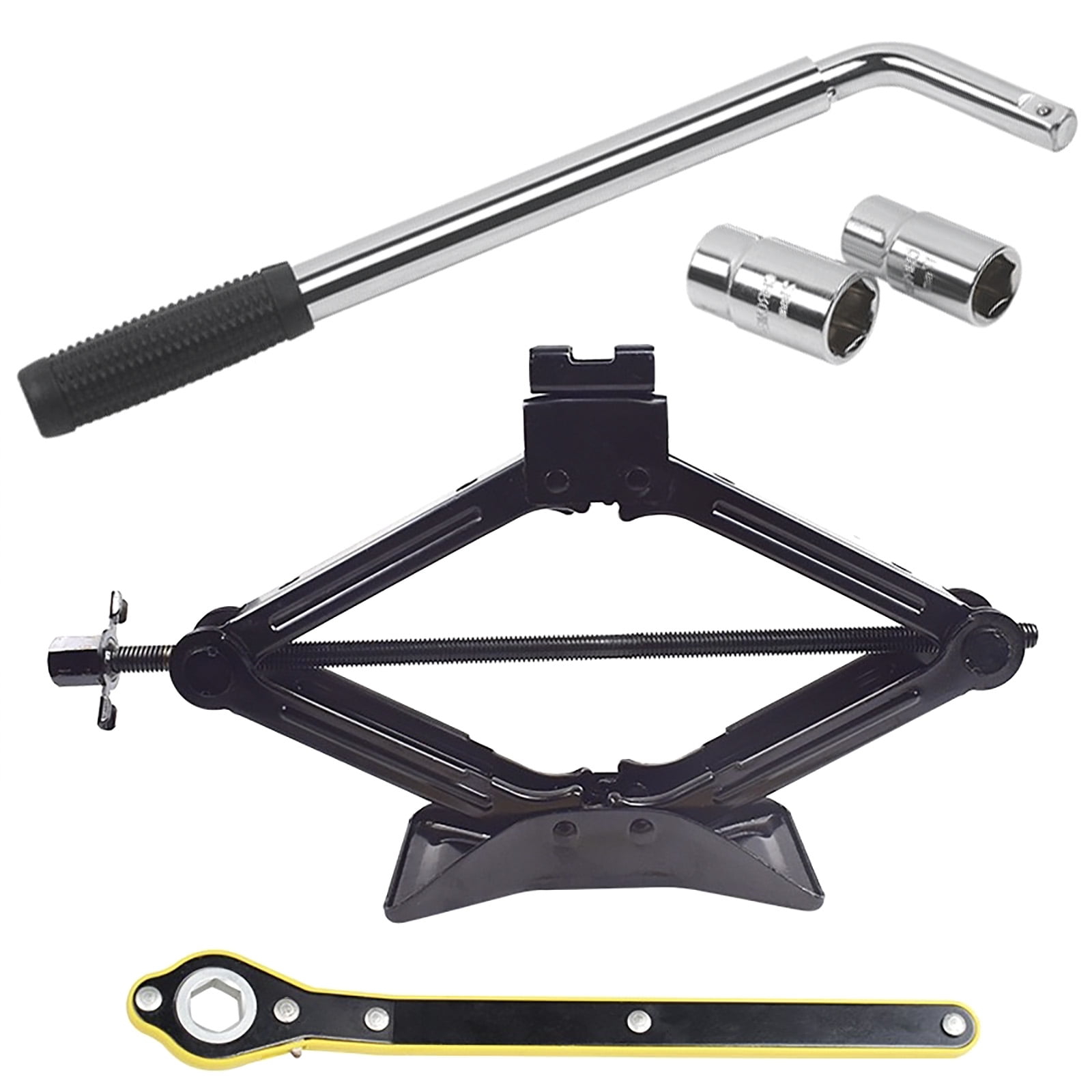 QISF 5PCS Universal Car Jack Emergency Kit, Portable 2Ton/4400LBS ...