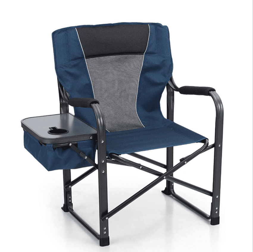 QISHIERDISHA CAMP Director Chair with Side Table Heavy Duty Portable ...