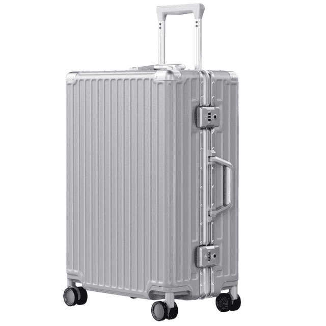QISHIERDISHA Carry On Luggage PC+ABS Aluminum Frame Zipperless Luggage ...