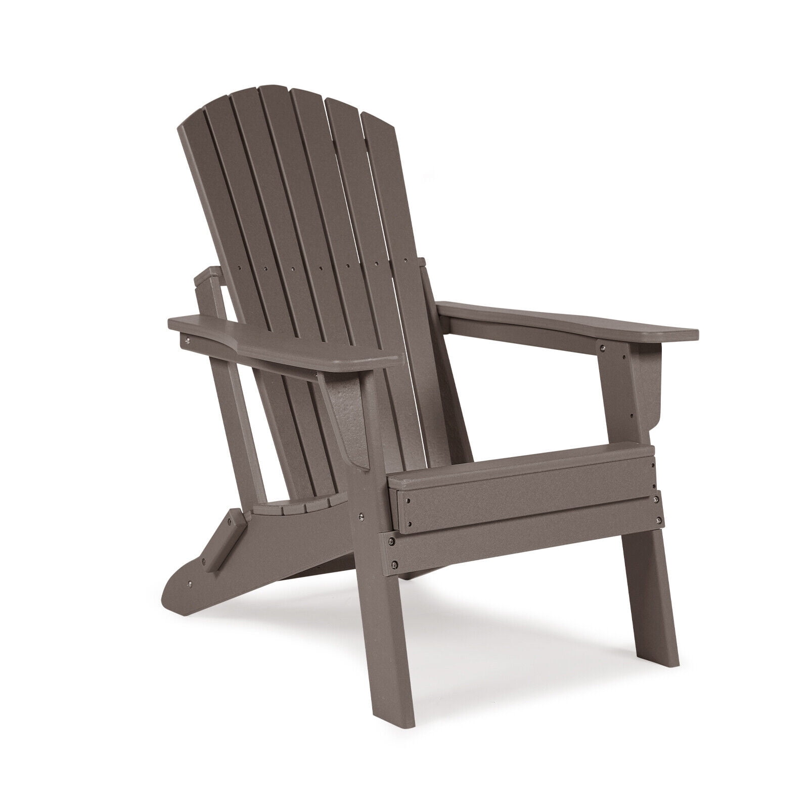 QISHIERDISHA Folding Adirondack Chair HDPE Outdoor All-Weather Chair ...