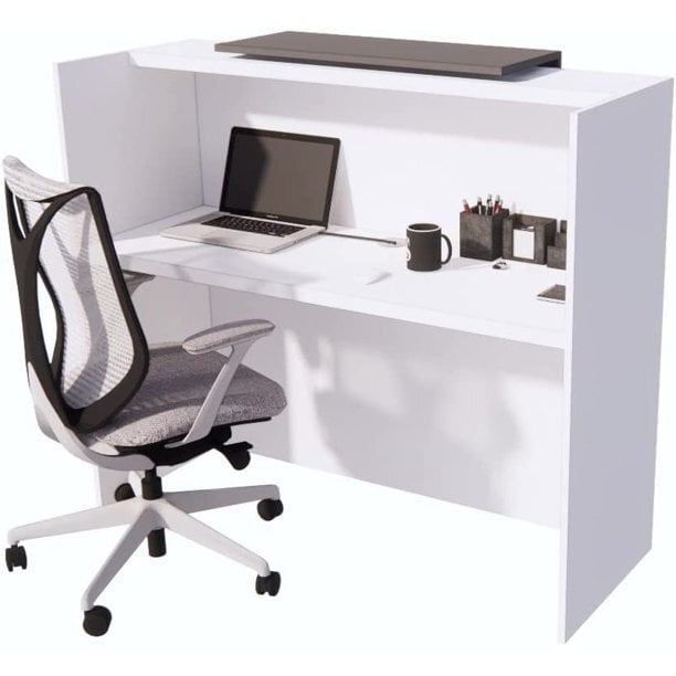 QISHIERDISHA Modern Reception Desk, Multifunctional Modern Transaction ...