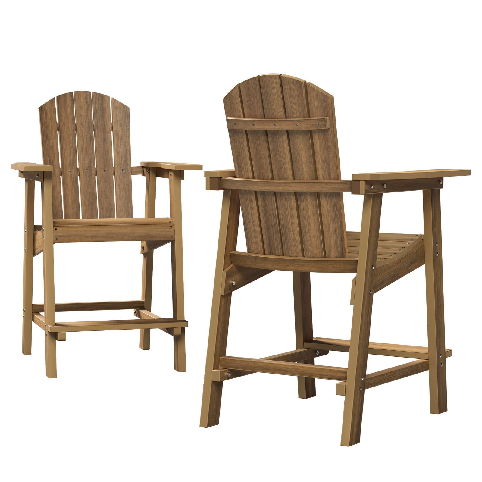 QISHIERDISHA Tall Adirondack Chair, Weather-Resistant HIPS Bar Stools ...