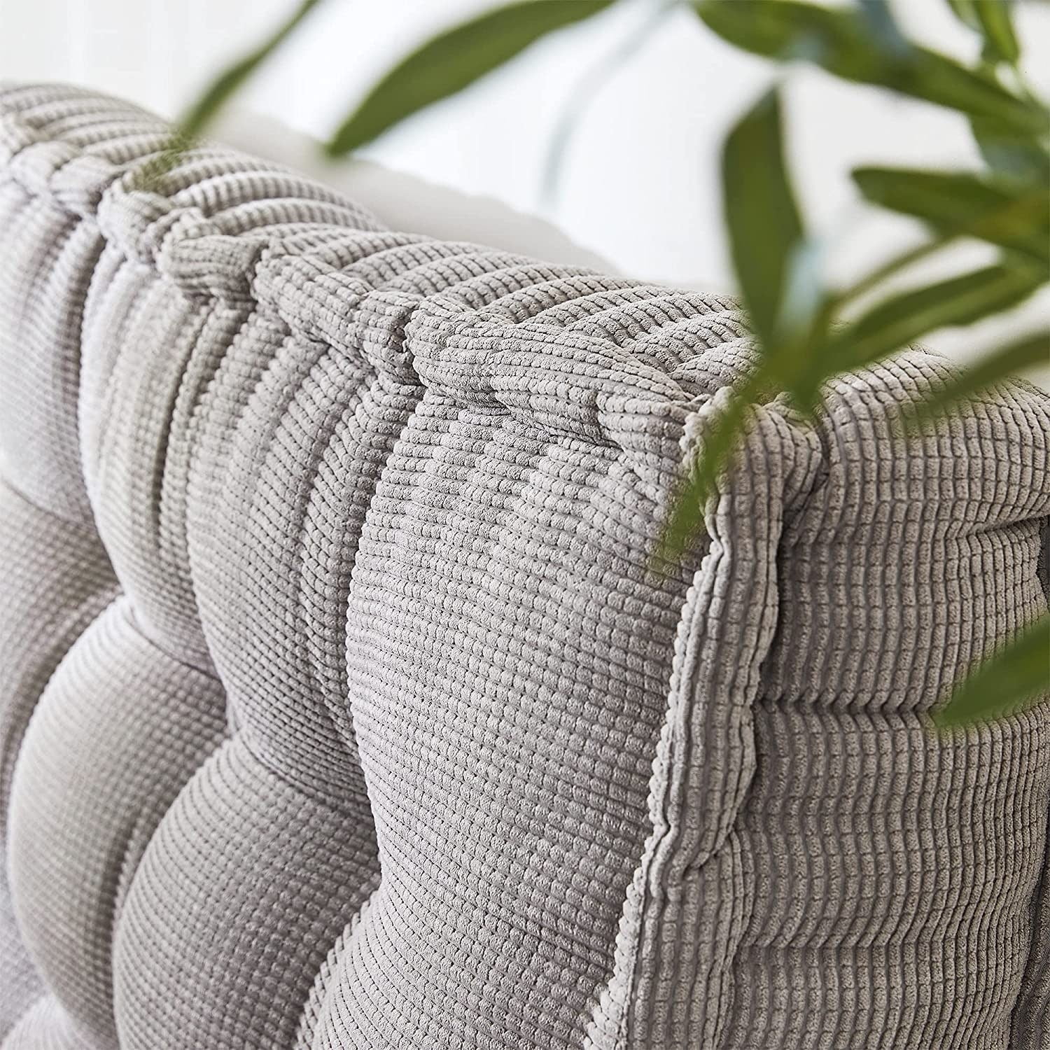 QISHIERDISHA Tufted Pillow Headboard - Plush, No Assembly, Thick Cushion. Stylish, Comfy for ...