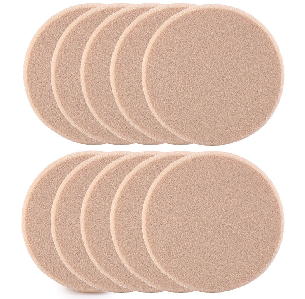 QISIWOLE 10Pcs Makeup Foundation Sponge Blender Puff Powder Smooth Puff ...
