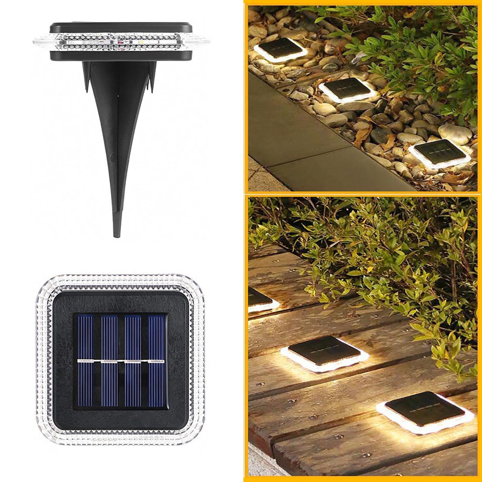 "SDJMa 2PCS Solar Lights Outdoor LED Plug-in Lights Underground Lights ...