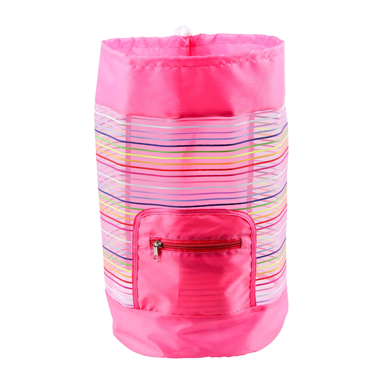 QISIWOLE Beach Toy Mesh Beach Bag Kids Shell Collecting Bag Beach Sand ...