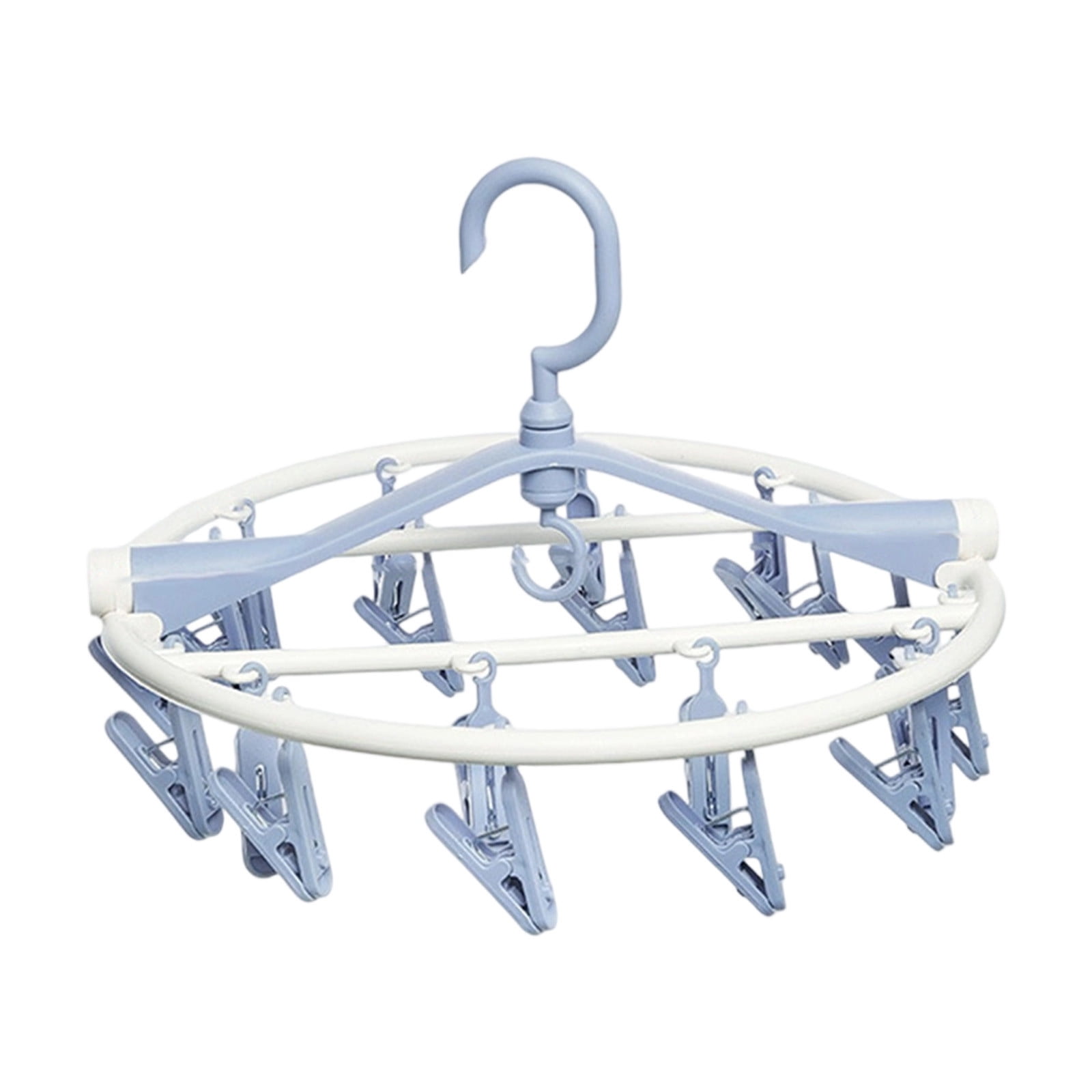 QISIWOLE Clothes Drying Rack with 20 Clothespins, Foldable Hanging ...