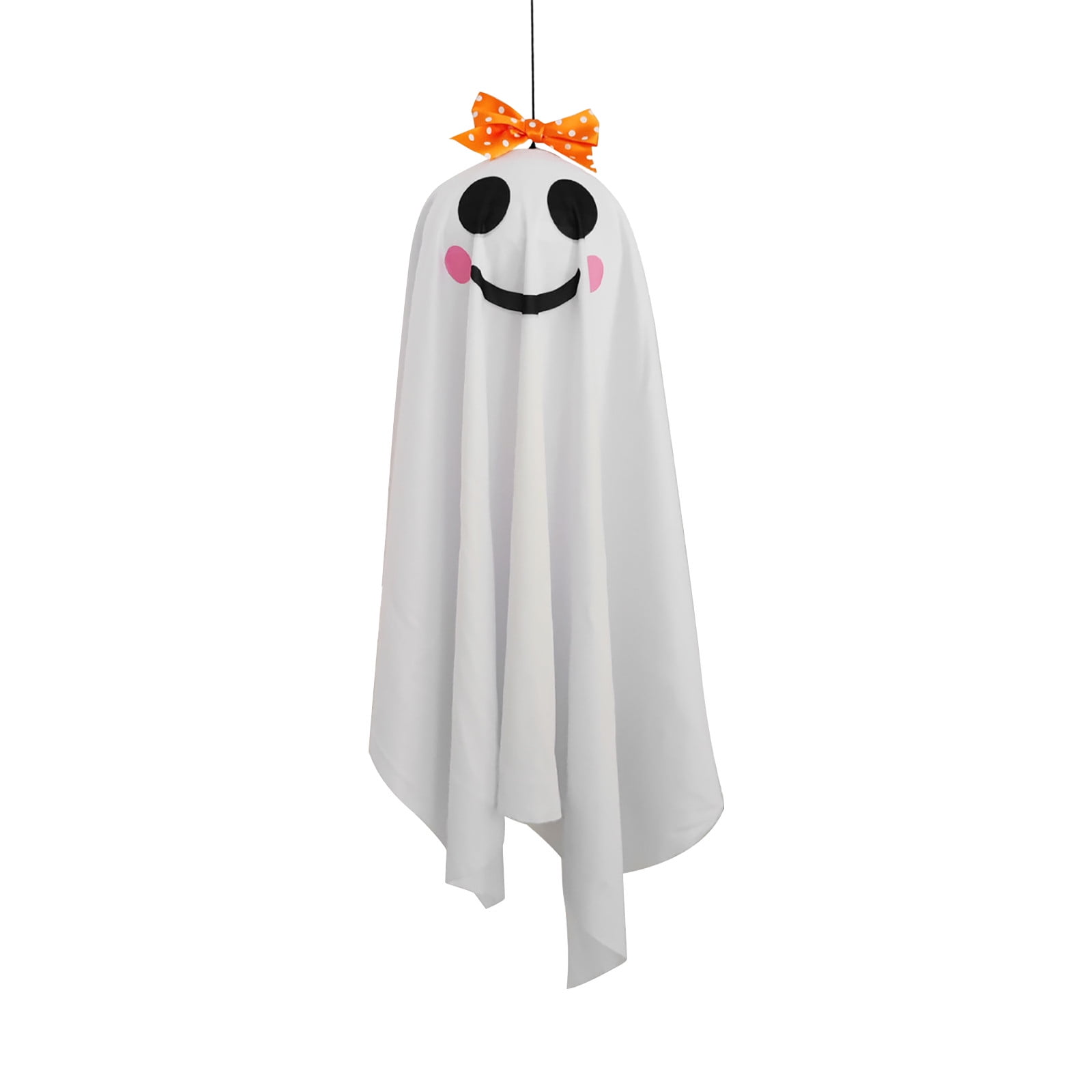 QISIWOLE Halloween Cute Bow Ghost Hanging Decorations - Halloween Funny ...
