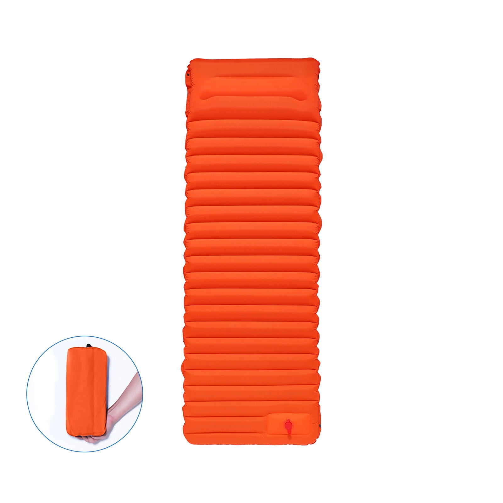 QISIWOLE Inflatable Camping Sleeping Pads w/Pillow, Upgraded Ultralight ...