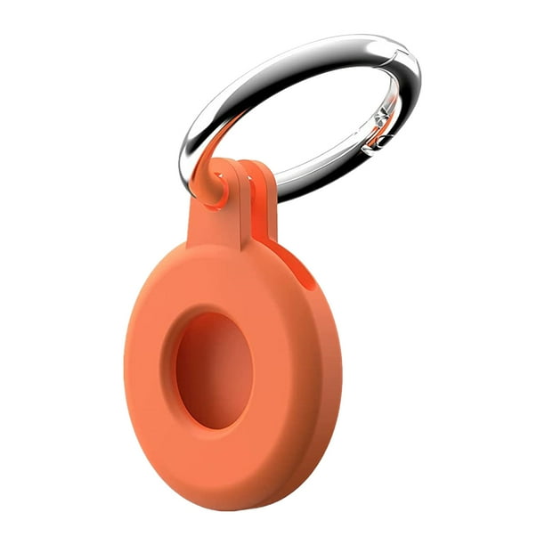 QISIWOLE Silicone Case Keychain for AirTag Cover Strap with Snap Ring ...