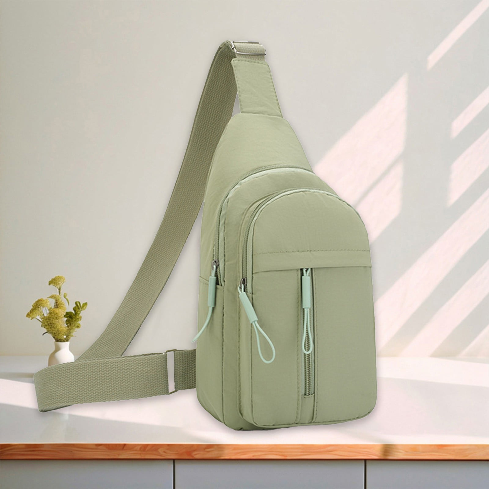 QISIWOLE Small Sling Bag for Women Men, Sling Backpack Chest Daypack Crossbody Bag for Travel ...