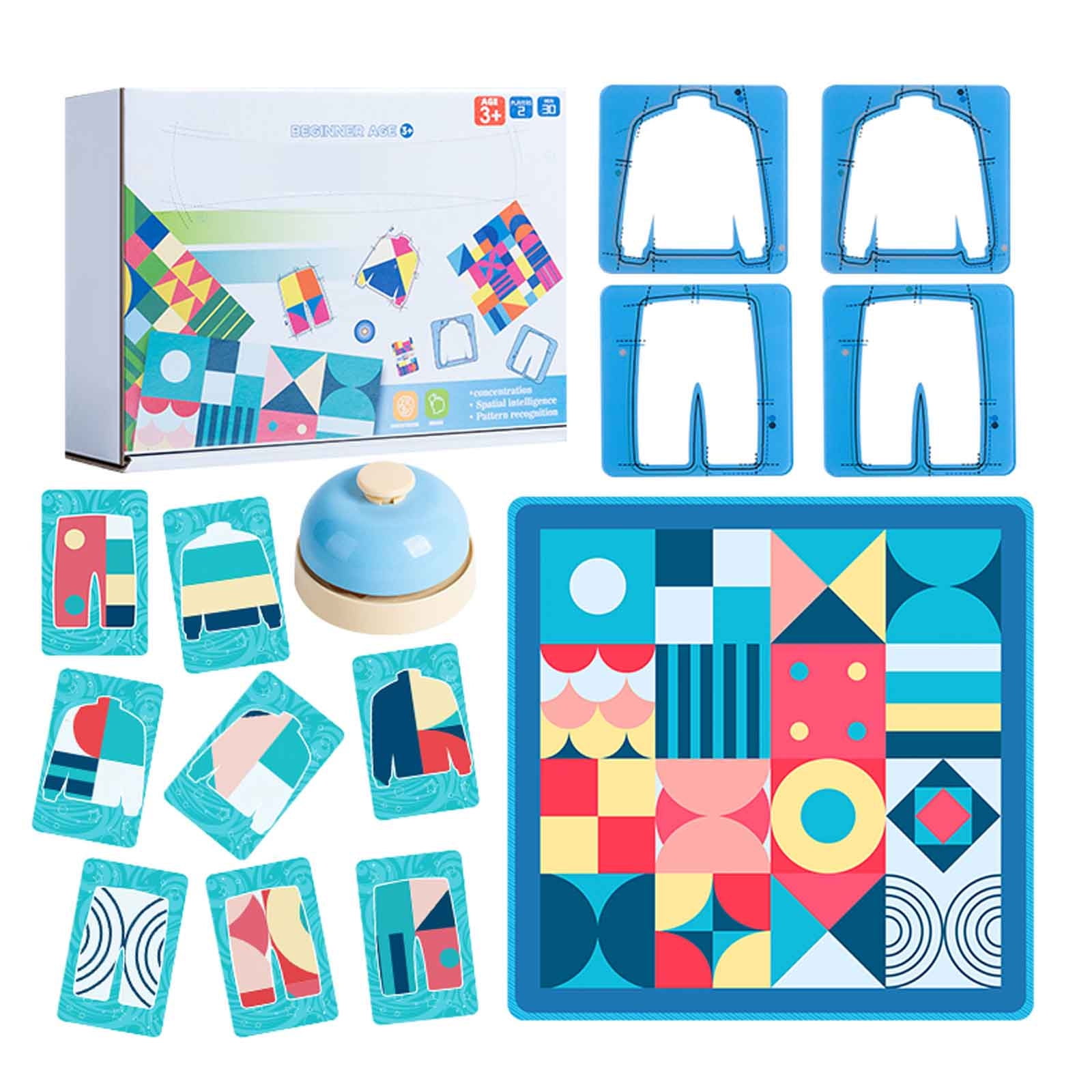 QISIWOLE Tile Pattern Battle Game - Educational Puzzles Matching ...