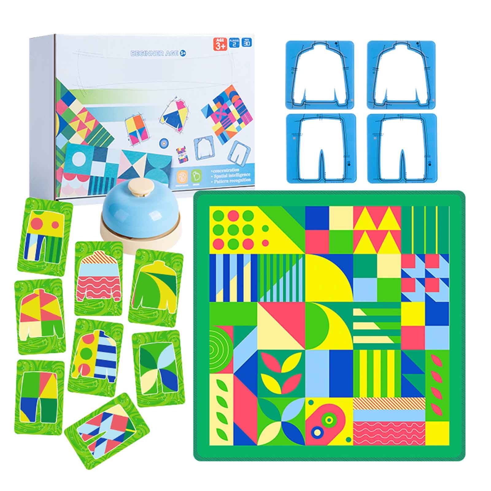 QISIWOLE Tile Pattern Battle Game - Educational Puzzles Matching ...