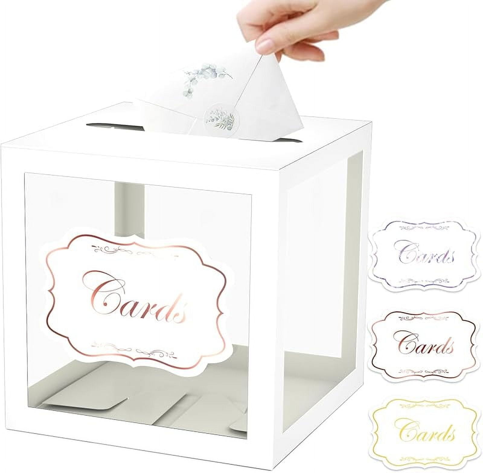 QISOLIY Blue Silver Graduation Card Box, 2025 Glitter Congrats ...