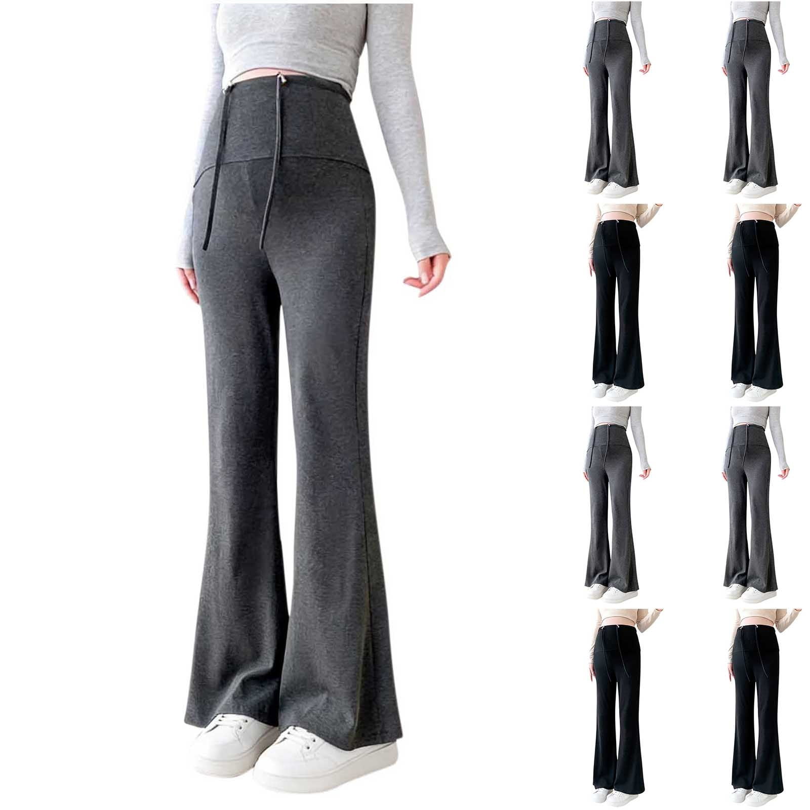 QIUOMBBP Pregnant Women's Solid Color Long Pants for Spring and Fall ...