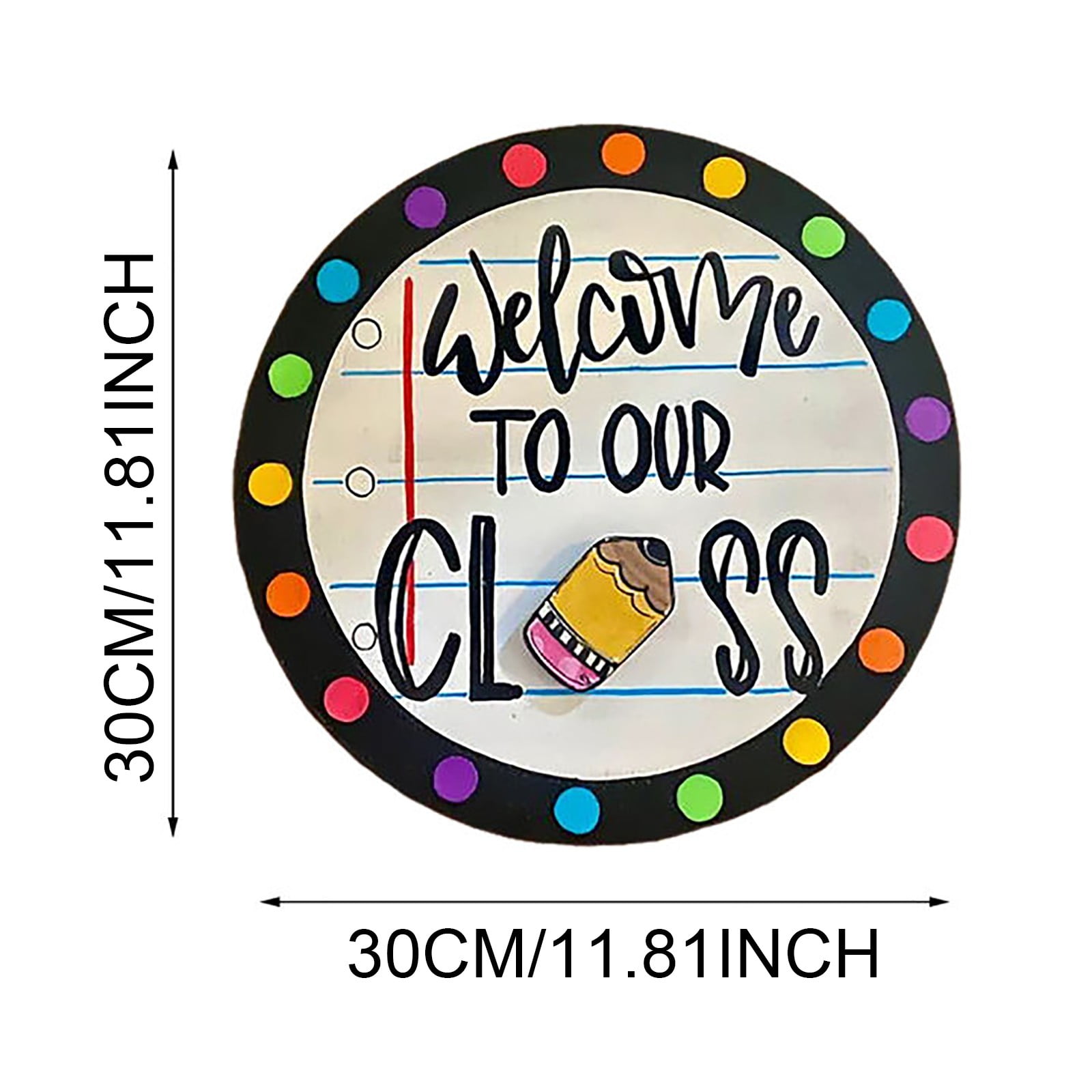 QIUSHUI Welcome To Our Class Back To School Blackboard Welcome Door ...