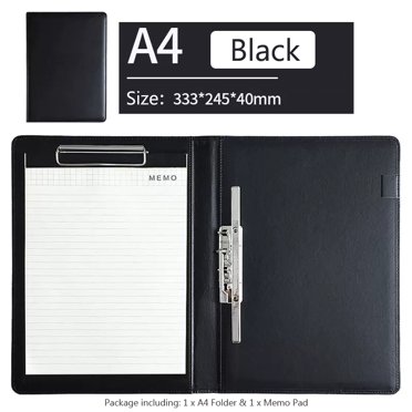 ProCase 3-Ring Padfolio Organizer - PU Leather Folder for Resume ...