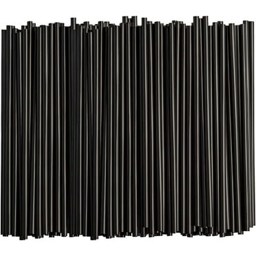 Pack of 450 Disposable Plastic Straight Straws, Assorted Colors ...