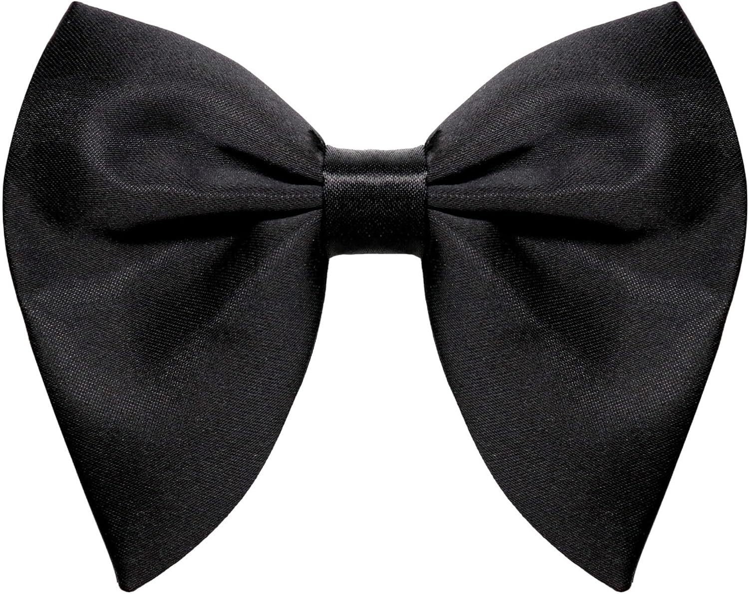 QIUTIAN Oversized Bow Ties for Men, Black/Red Big Bow Tie, Solid Color ...
