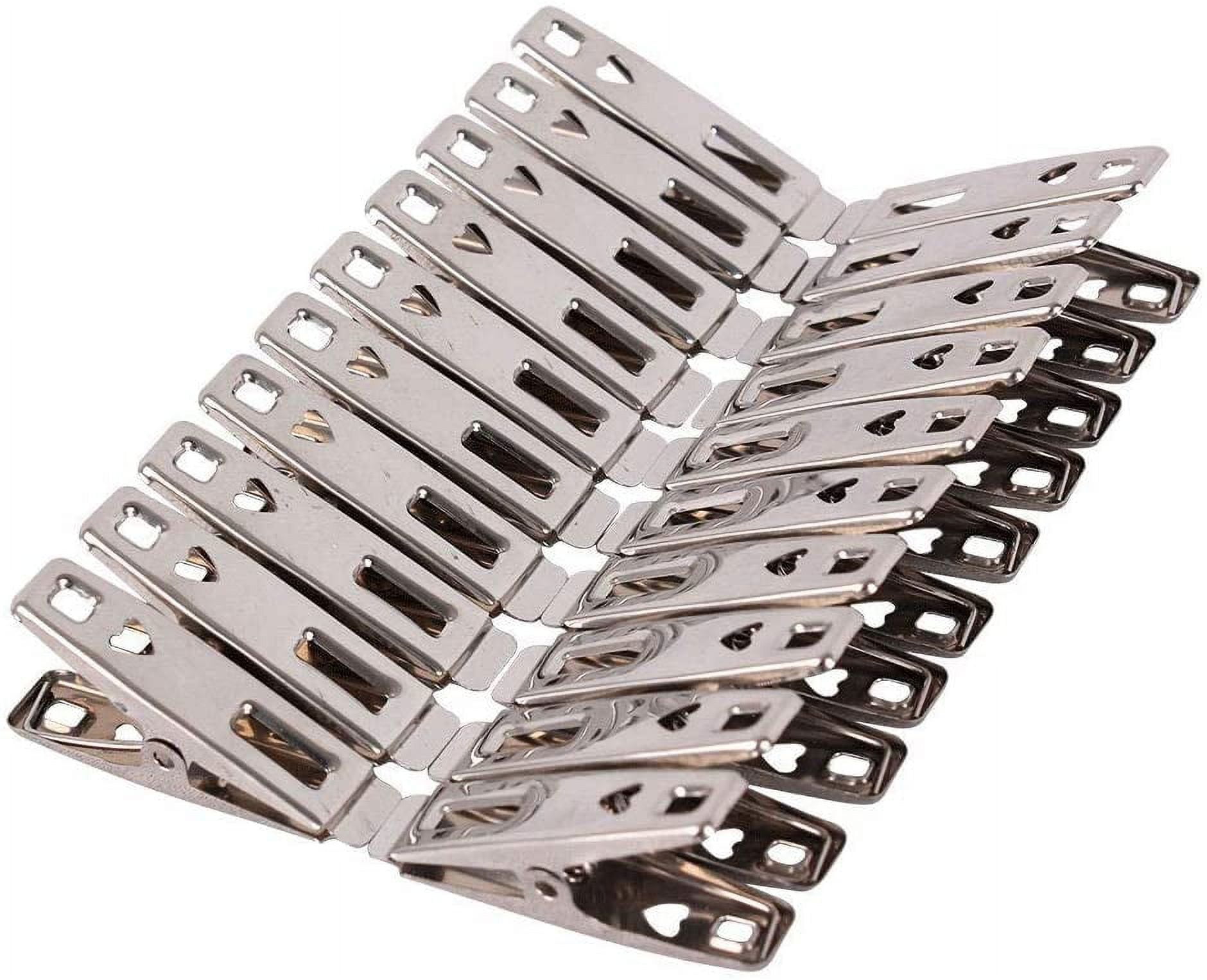 QIUTIAN Towel Clips 40 Pack Metal Clothes Pins,Stainless Steel ...