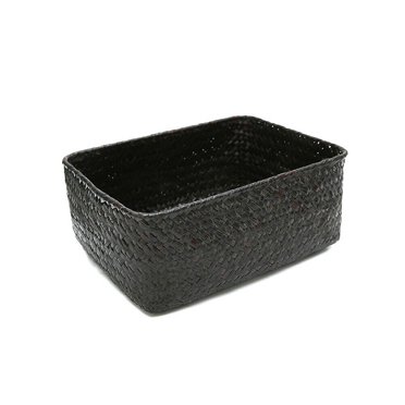 HBlife 2 Pack Outdoor Woven Wicker Baskets, Rectangle Storage with ...