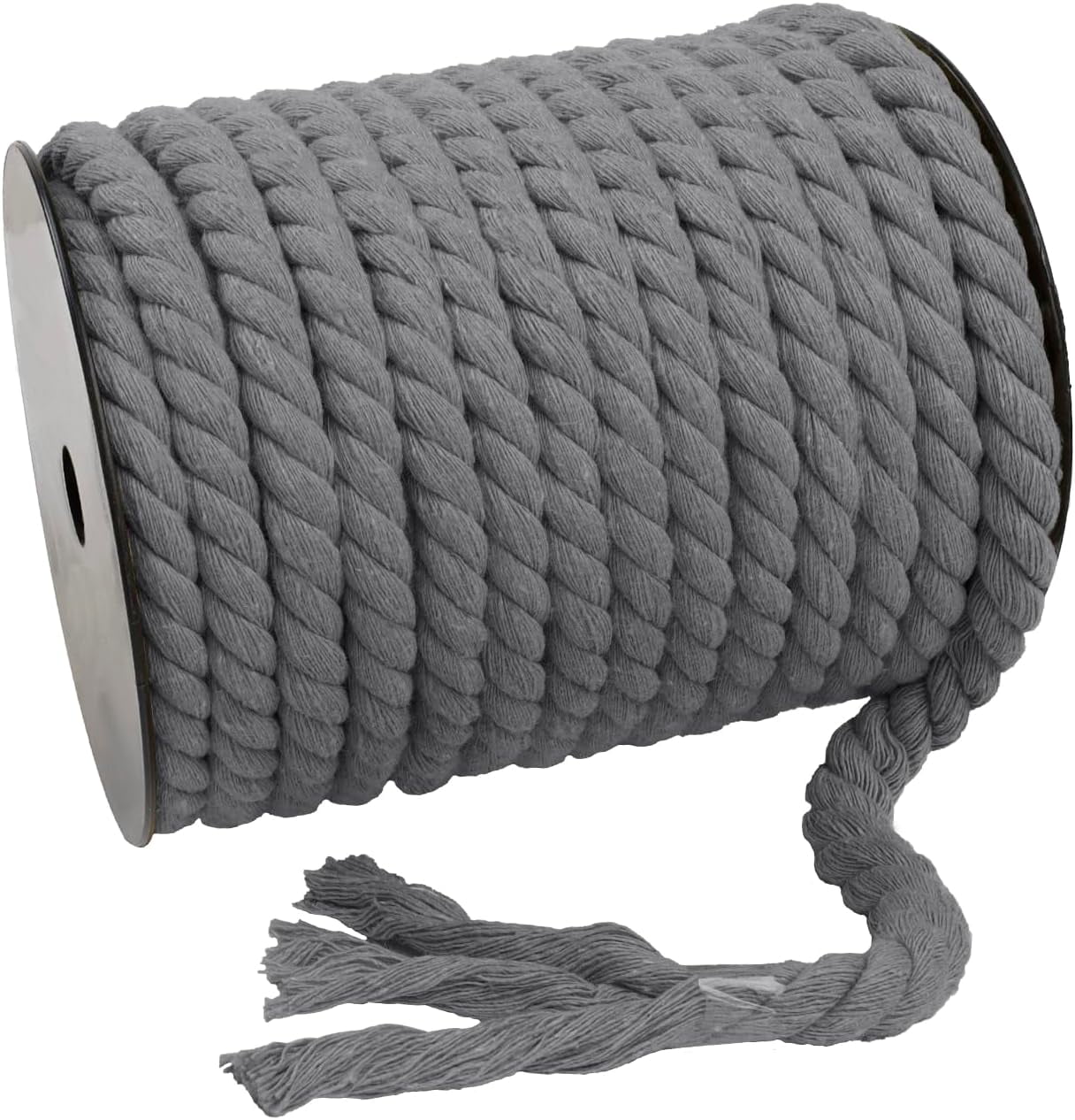 QIUYI Cotton Macrame Cord 10mm x 75Feet Thick Macrame Cord Rope 3 ...