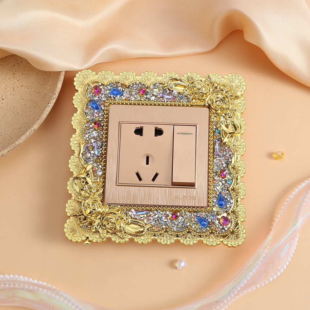 QIUYI European And American Retro Diamond Switching Stickers Wall ...