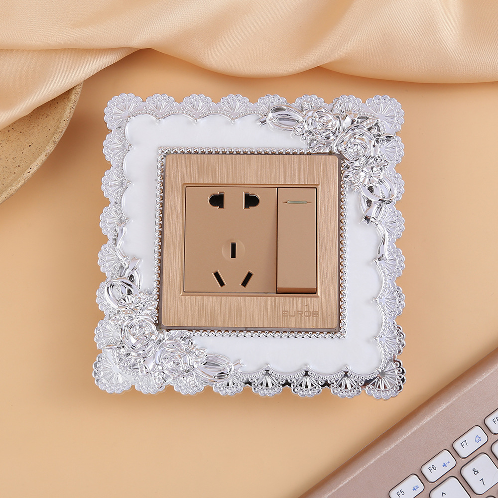 QIUYI Golden Pattern Resin Switch Sticks European -Style Light Luxury ...