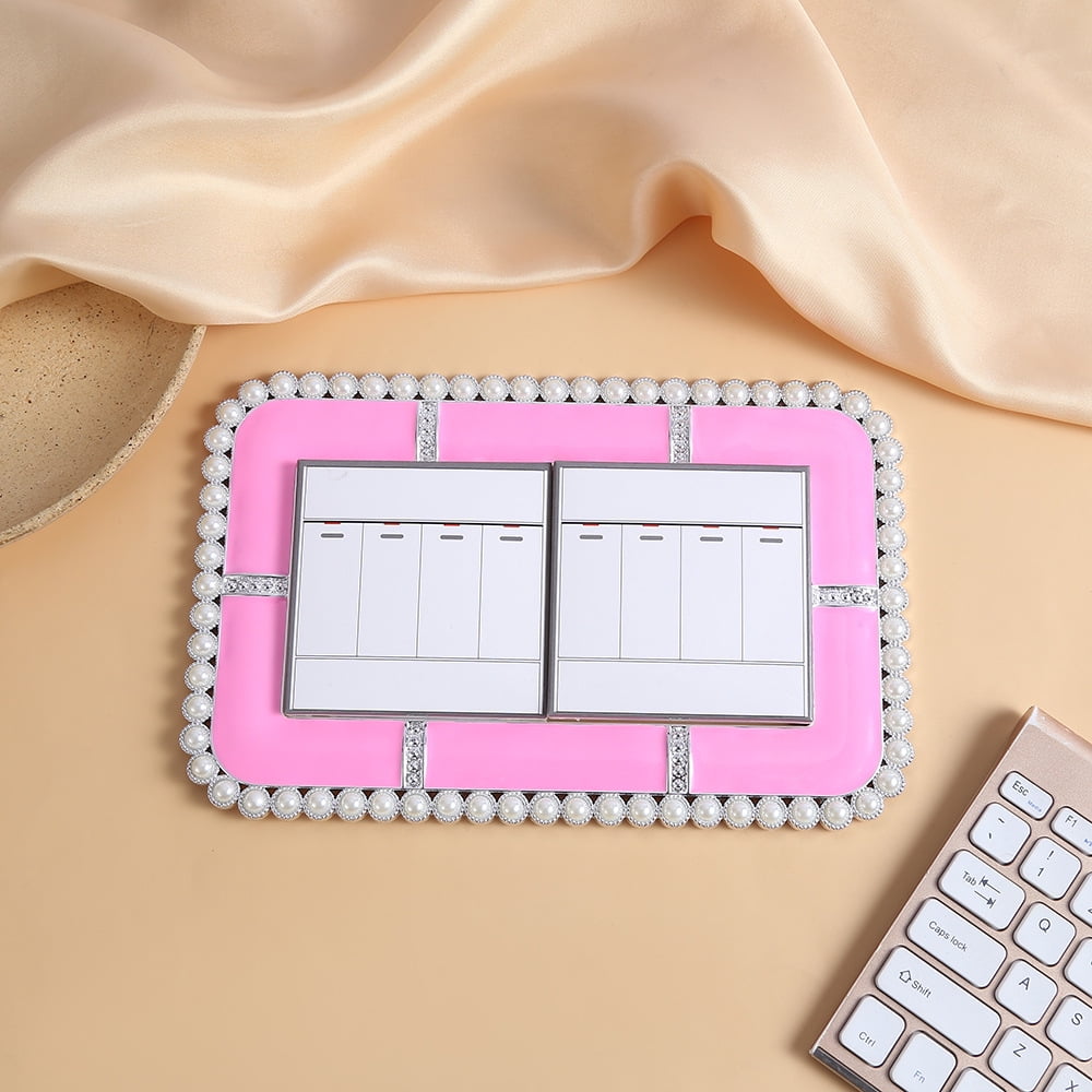 QIUYI INS Wind Double Open Patching Patching Pearl Plash Diamond Switch ...