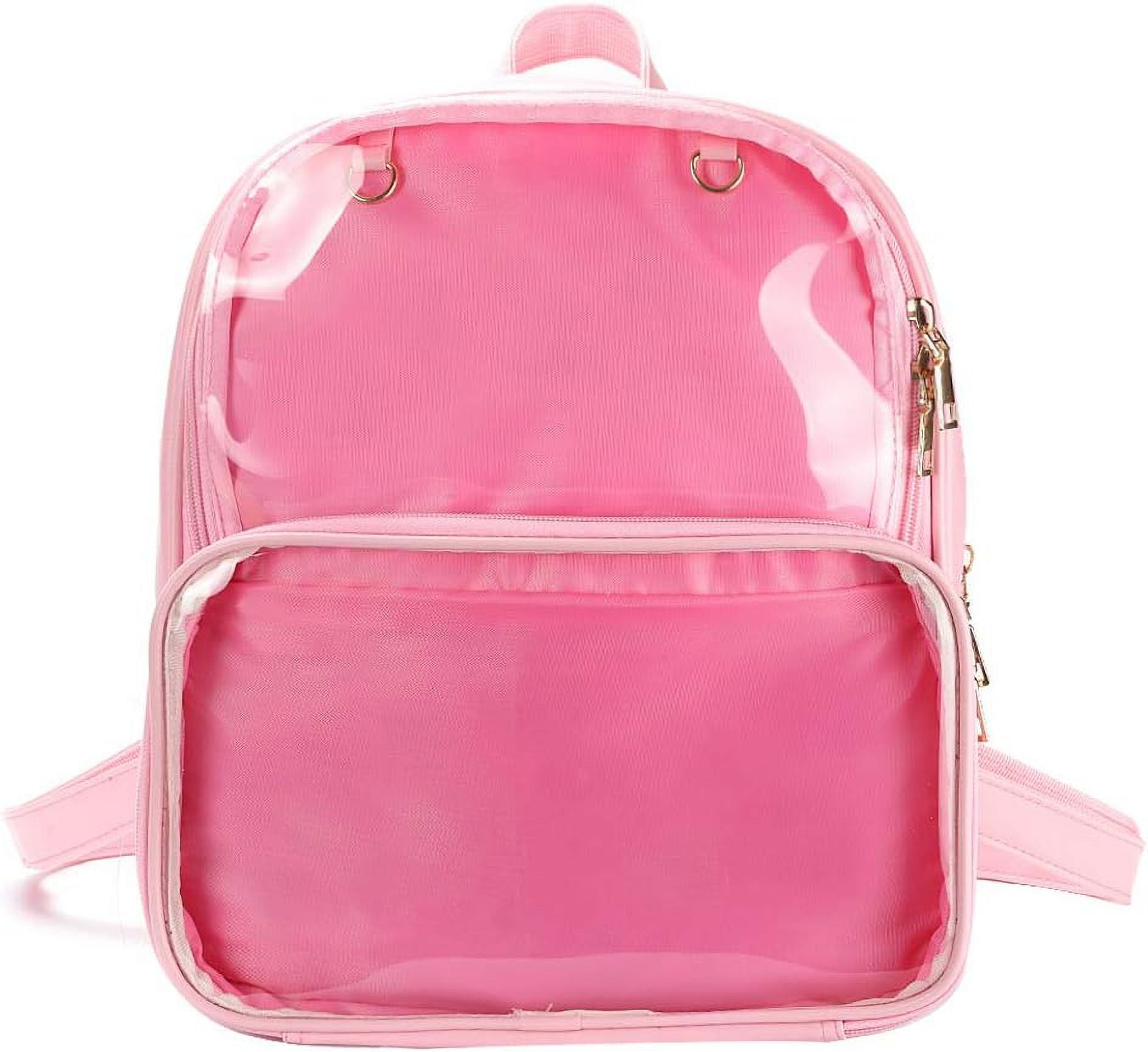 QIUYI Ita Bag Double Window Candy PU Leather Backpack Kawaii Pins Bag ...