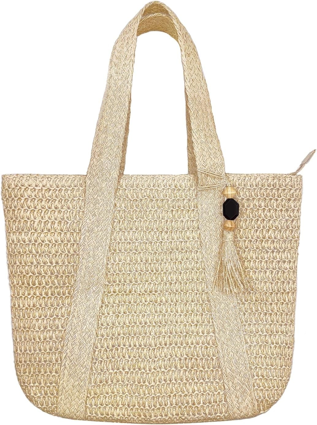 QIUYI Large Straw Bags For Women Beach Woven Totes Bag with Tassels ...
