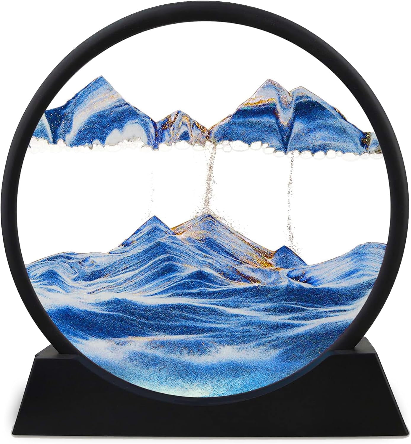 QIUYI Moving Sand Art Quicksand Decor 3D Color Quicksand Picture Sand ...