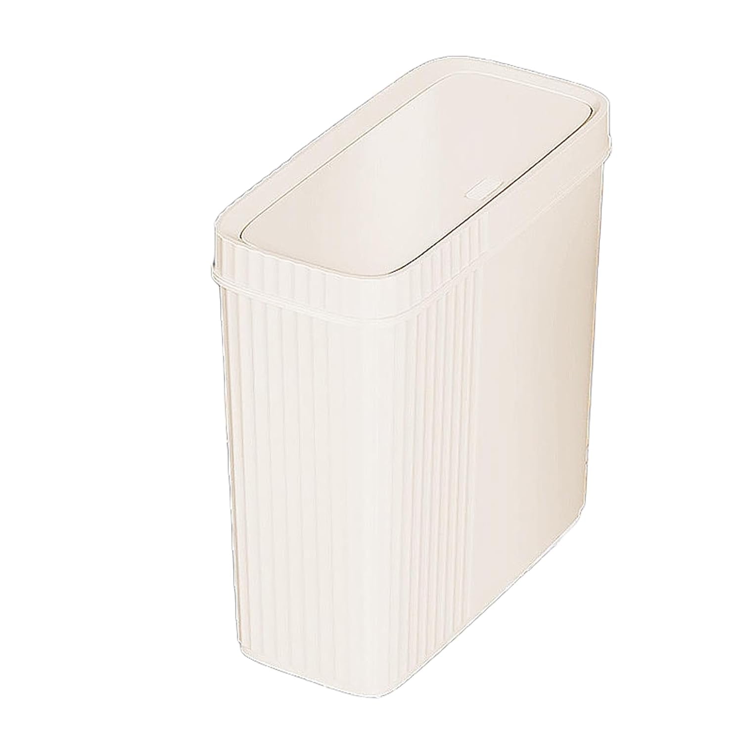 QIUYI Rectangle Trash Can with Press Lid 7 Liter / 1.8 Gallon Slim ...