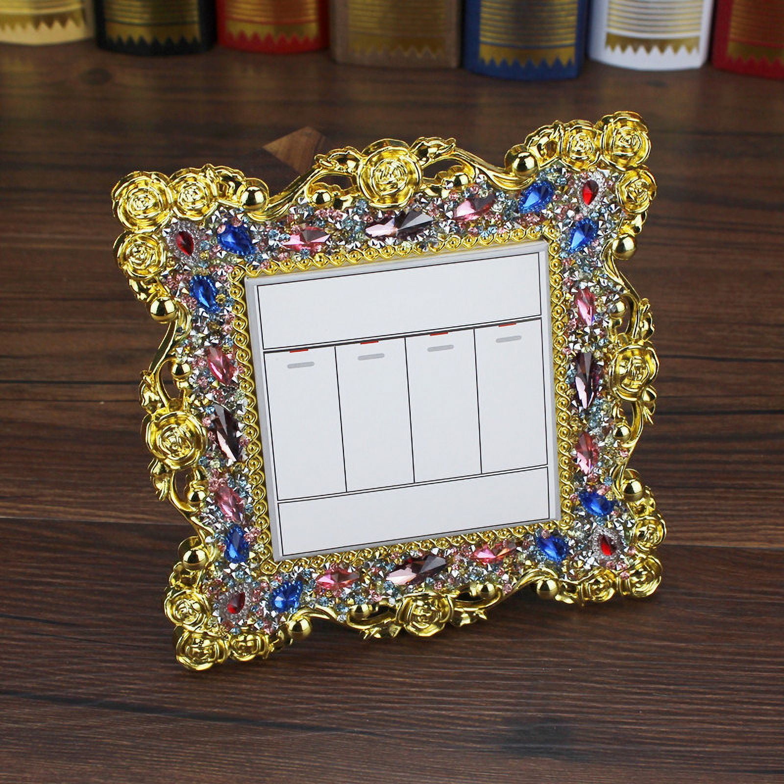 QIUYI Rose Edge Switch Sticker 86 Type Double Switch Cover 90 Type ...