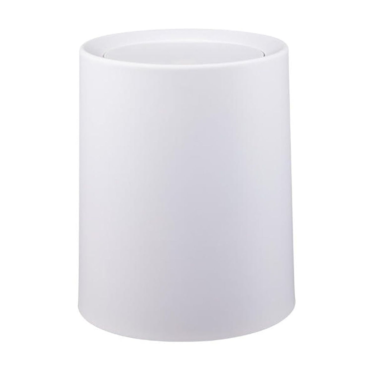 QIUYI Small Trash Can with Swing Lid Round Garbage Can for Kitchen ...