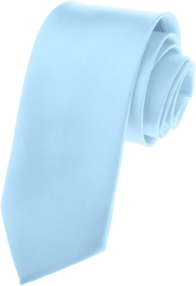 QIUYI Solid Neck Ties, Multiful Color Formal Necktie, Cancer Awareness ...