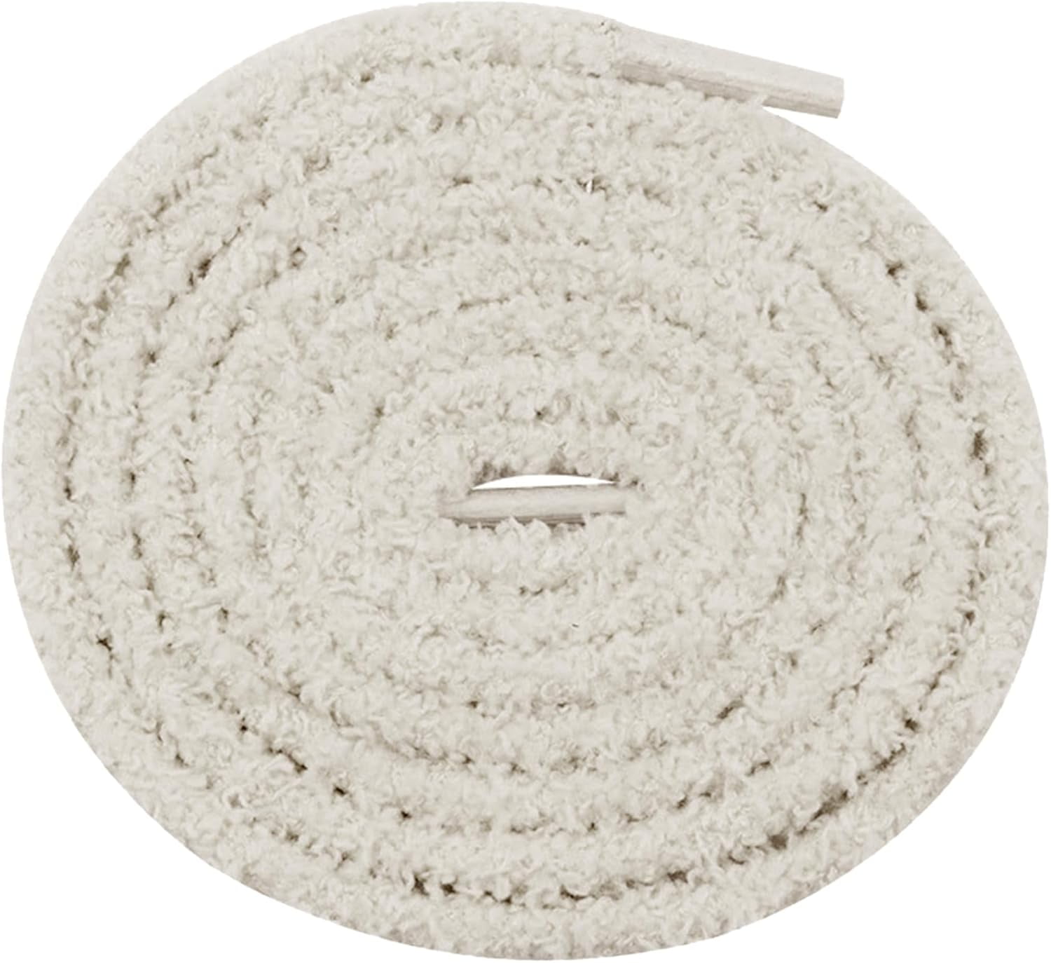 QIUYIDP 1 Pair Round Fuzzy Shoe Laces for Sneakers, 0.28'' Fluffy Fat ...
