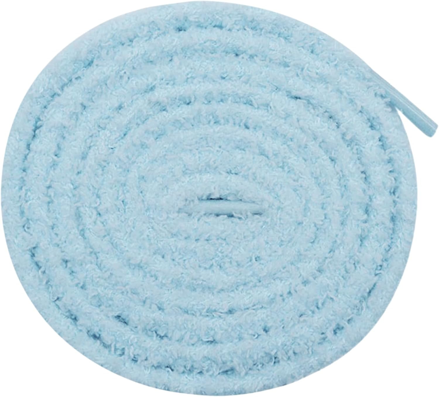 QIUYIDP 1 Pair Round Fuzzy Shoe Laces for Sneakers, 0.28'' Fluffy Fat ...