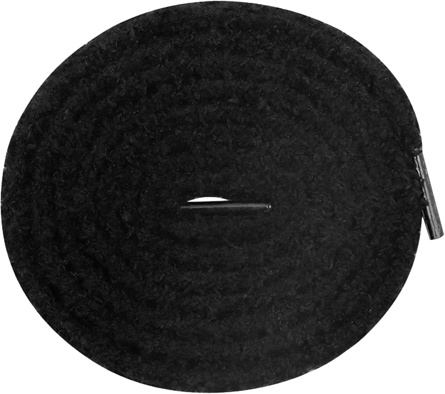 QIUYIDP 1 Pair Round Fuzzy Shoe Laces for Sneakers, 0.28'' Fluffy Fat ...