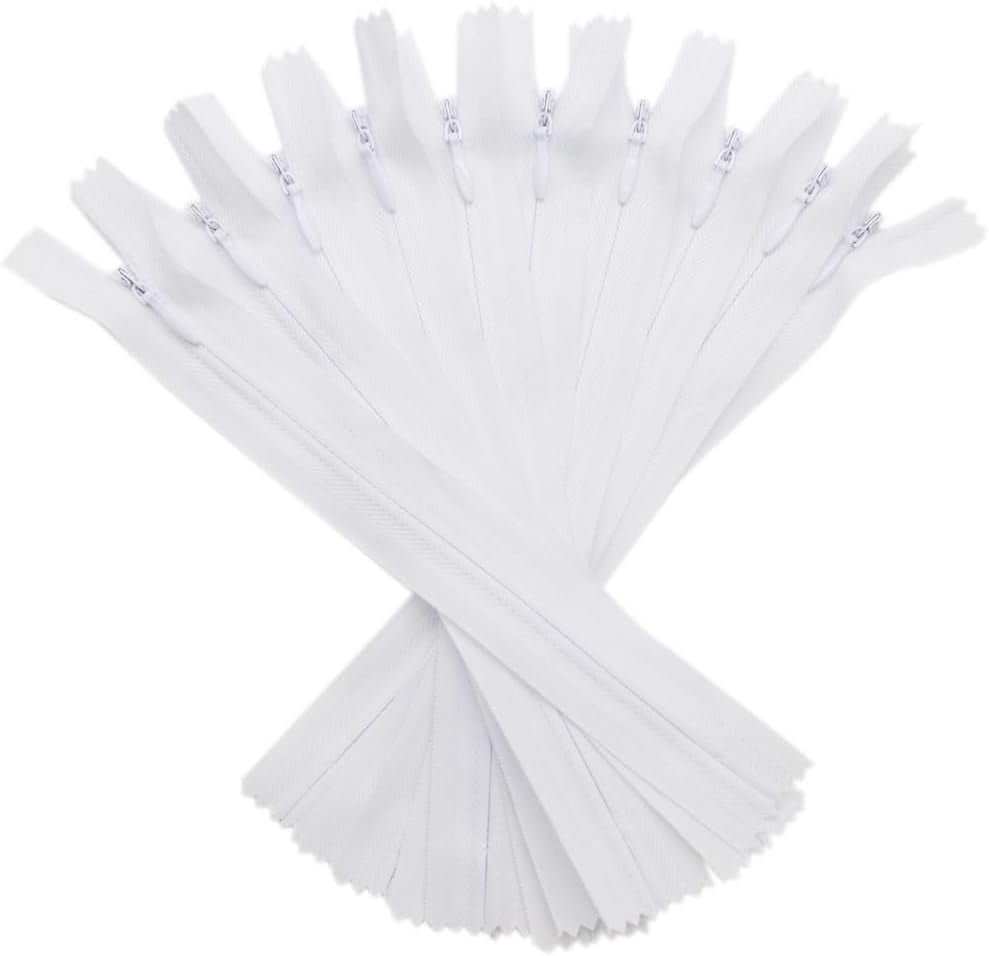 QIUYIDP 10pcs 22 Inches Invisible Zippers Conceal Zippers for Sewing ...